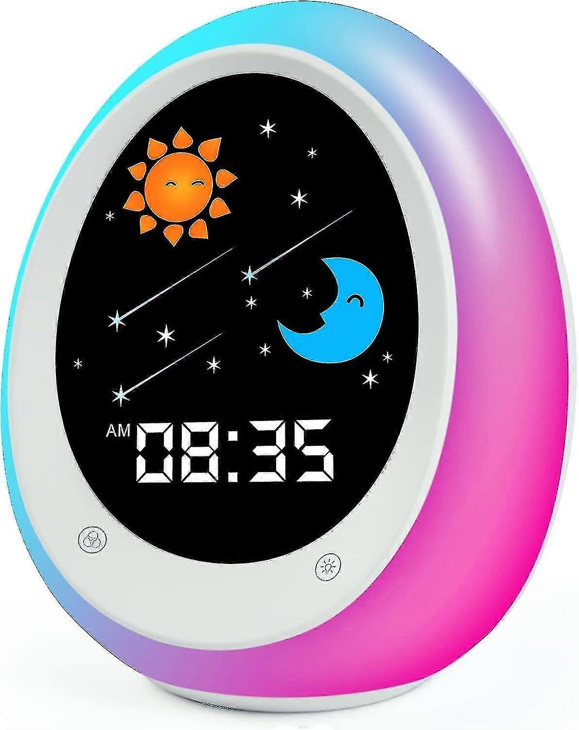 Kids Alarm Clock Sleep Trainer & Nursery Noise Machine with Nap Timer ...