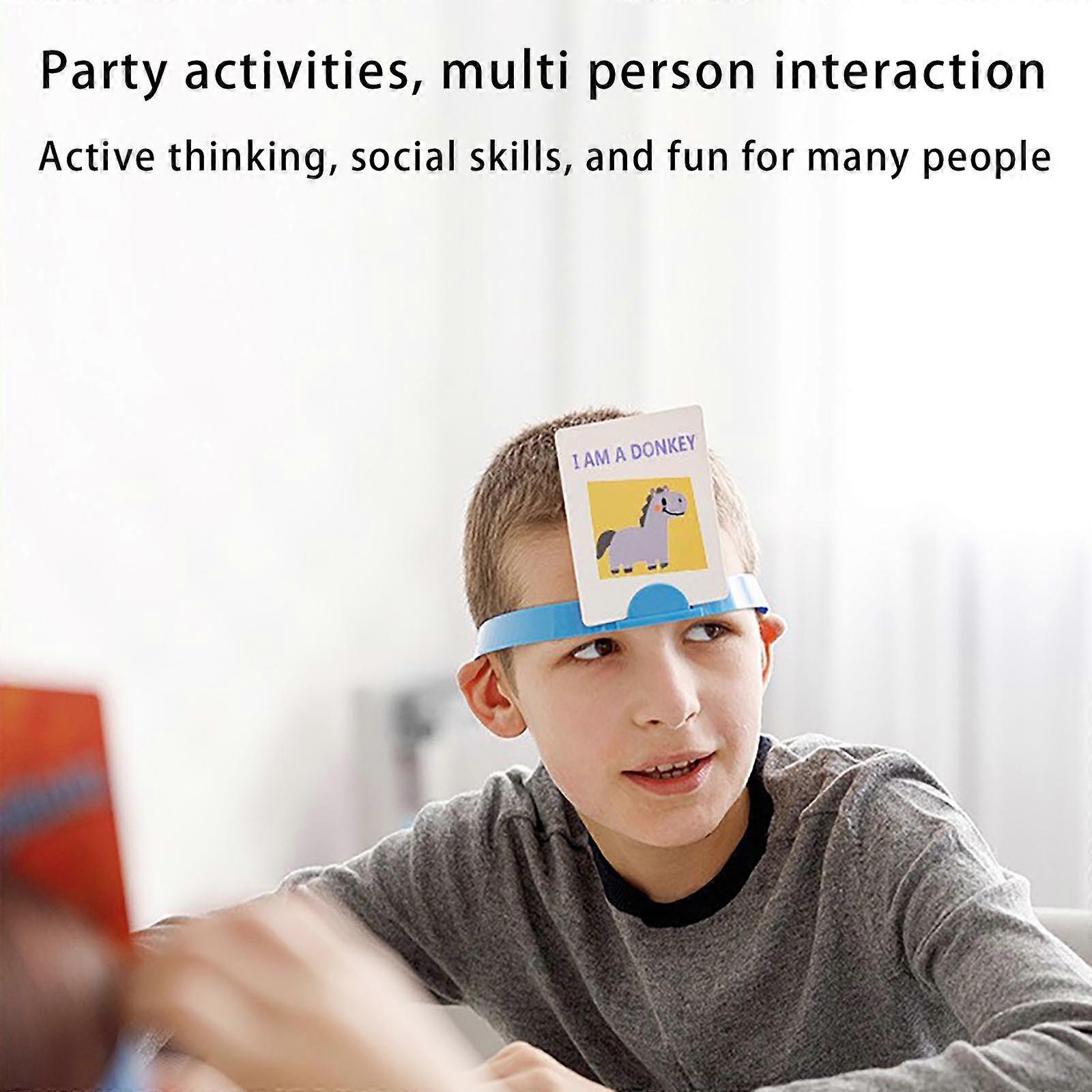 Headband Game Guessing Game Quick Question Game Set Includes 4 ...