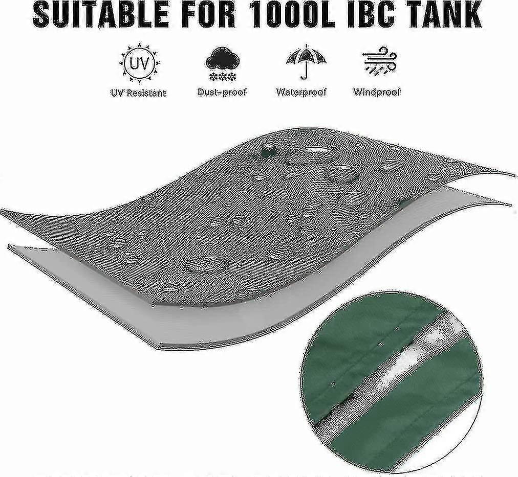 Ibc Tank Cover Presenning Til 1000l Ibc Container 116 x 100 x 120 Cm ...