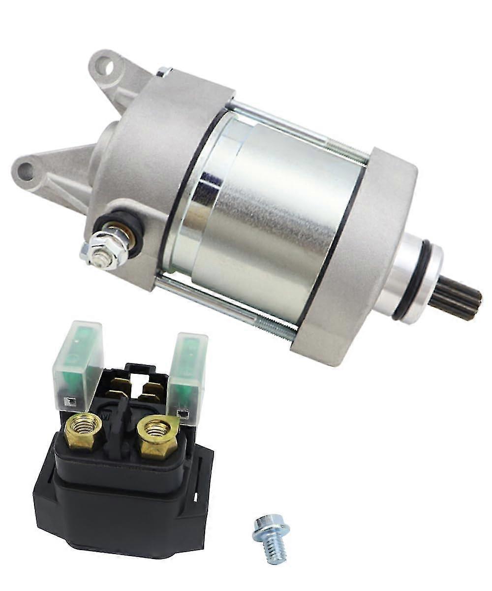 Starter Motor & Relay compatible Yamaha 2009-2014 YZFR1 YZF-R1 LE World ...
