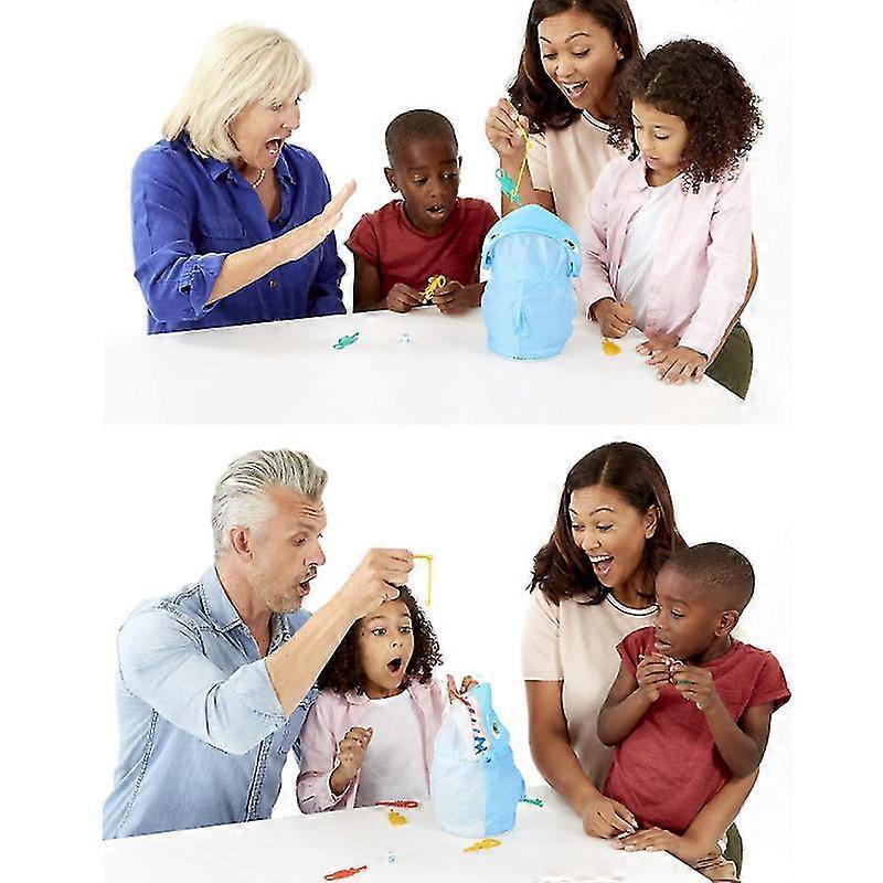 Touch the fish touch the great white shark carefully bite the hand ...