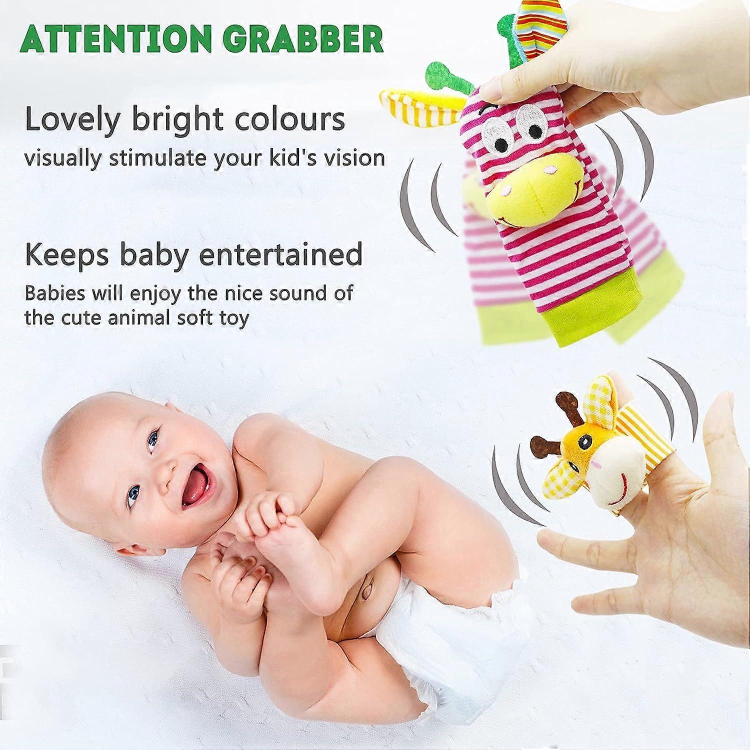 4PCS Baby Rattle Toys Newborn Boys Girls Toys Gift Set,for Toddler ...