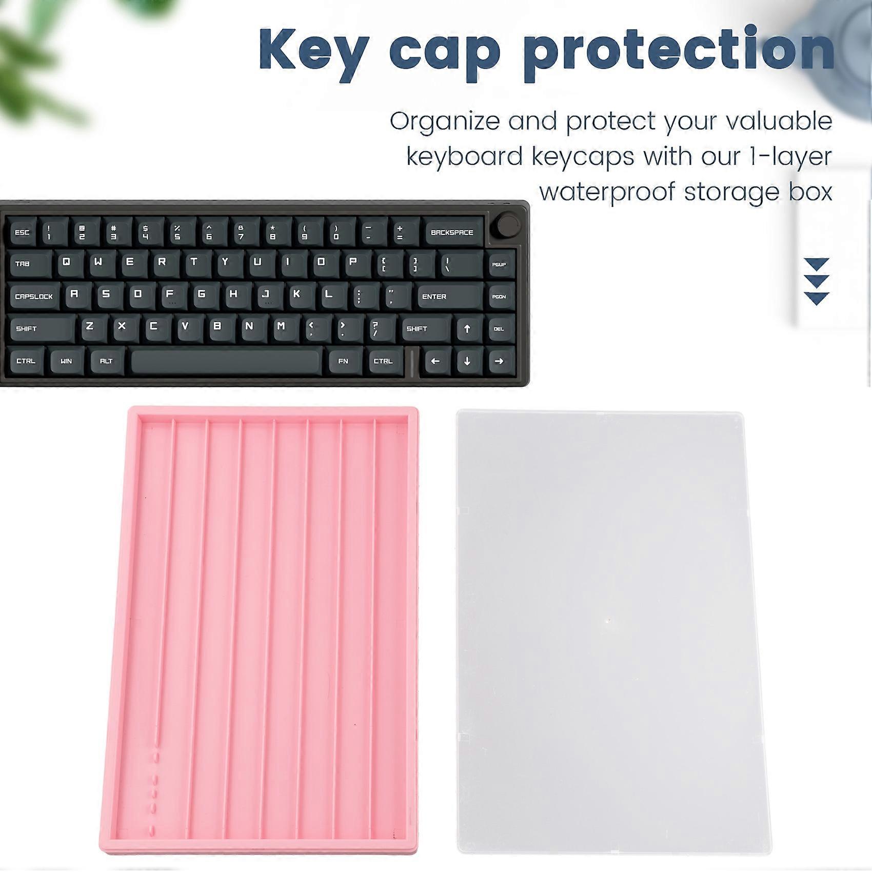 Waterproof Keycap Storage Box with Lid -for Keyboard Keycaps Display ...