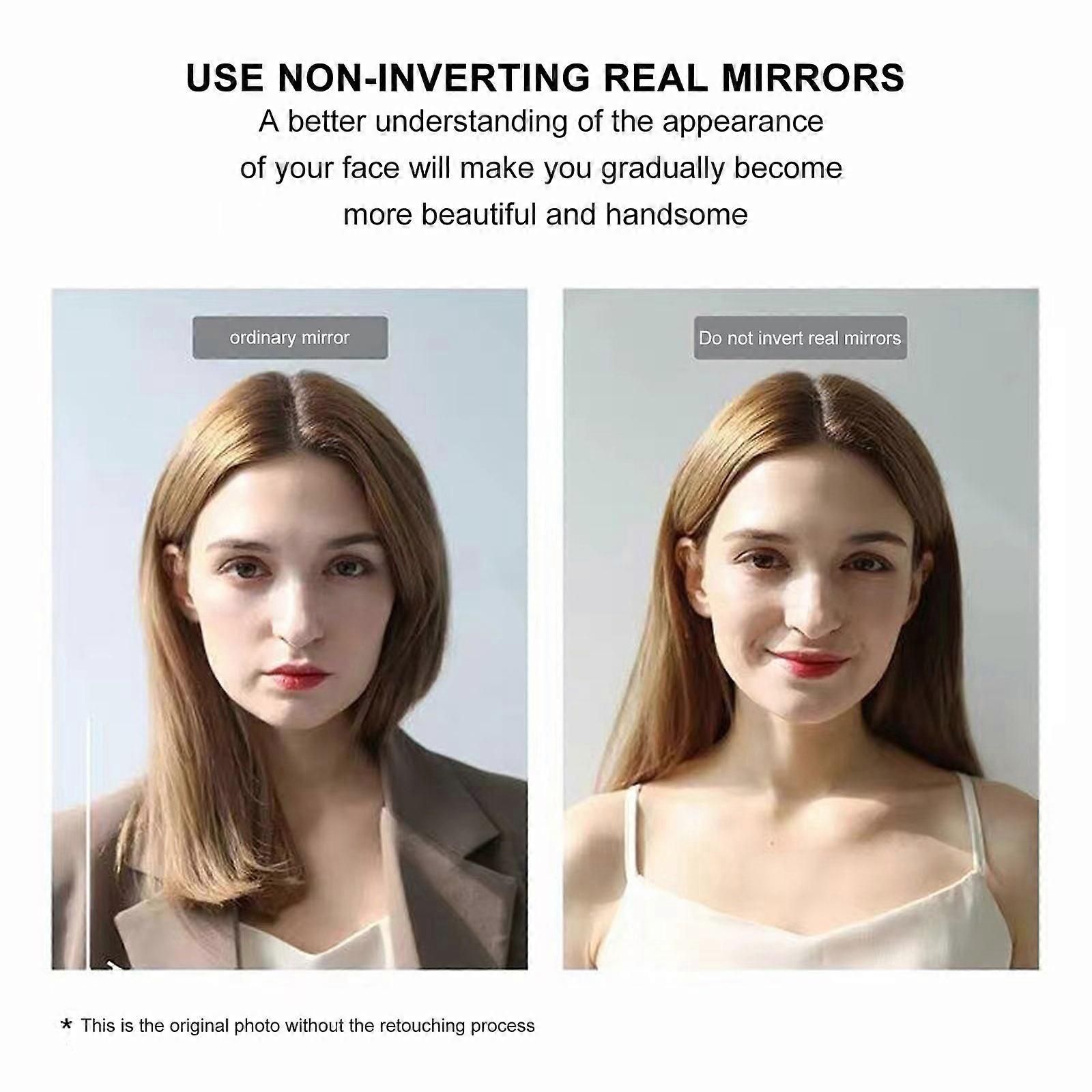 True Mirror Non Reversing, Triangular Fixed Non-reversing Mirror, Inverted Non Reversing Makeup ...