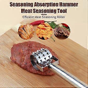 Meat Tenderizer Roller Rolling Hammer Stainless Steel Blade Rotating ...