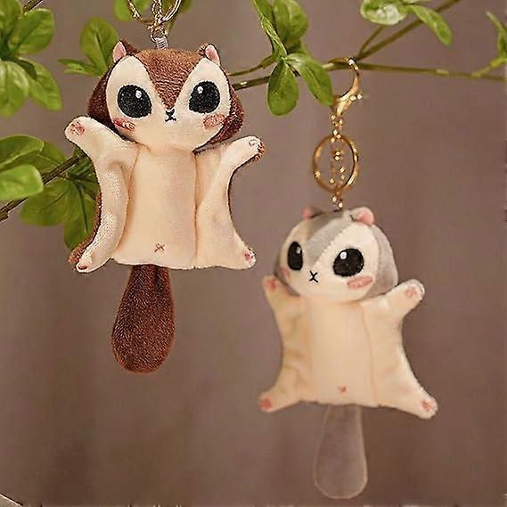 Cute Squirrel Key Chain Plush Car Key Pendant Girl Bag Pendant Birthday ...