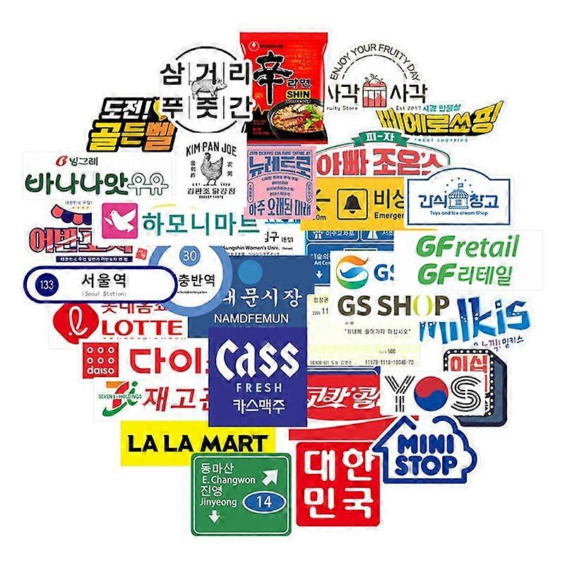 31Pcs/Pack Japanese Stop Sign Logo Stickers Pack for Laptop Travel ...