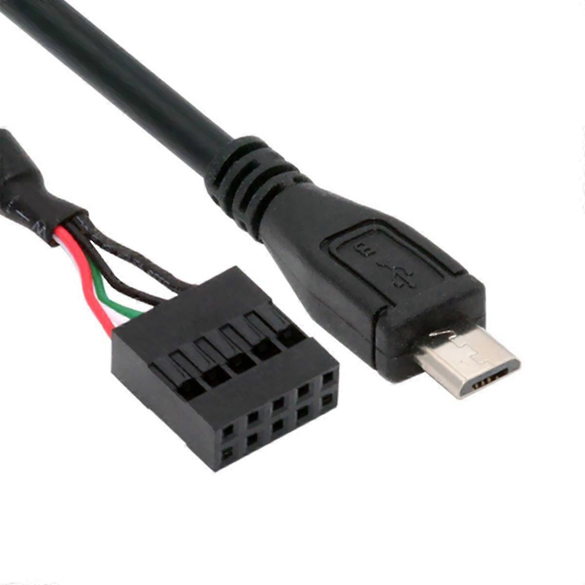 U2-018-MM USB 2.0 9pin/10pin Header to Micro USB 5pin Cable 50cm ...