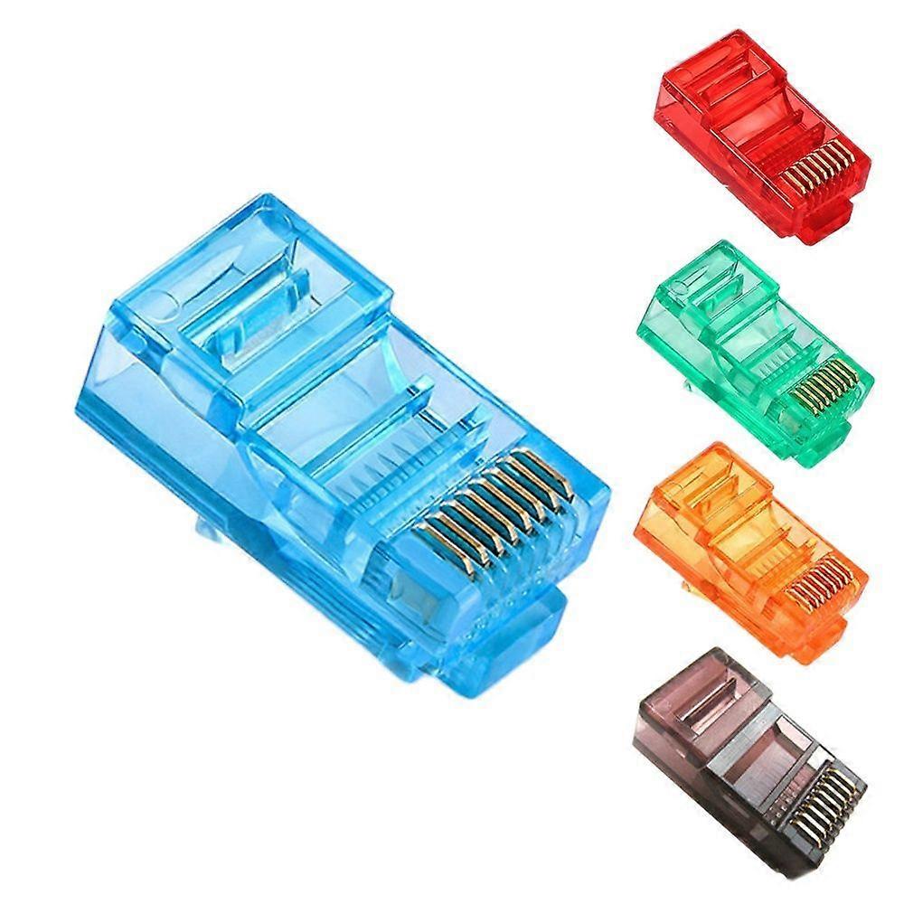 RJ45 Network Connector Ethernet Cable Cat5 Cat5e Platinum Gold Plated ...