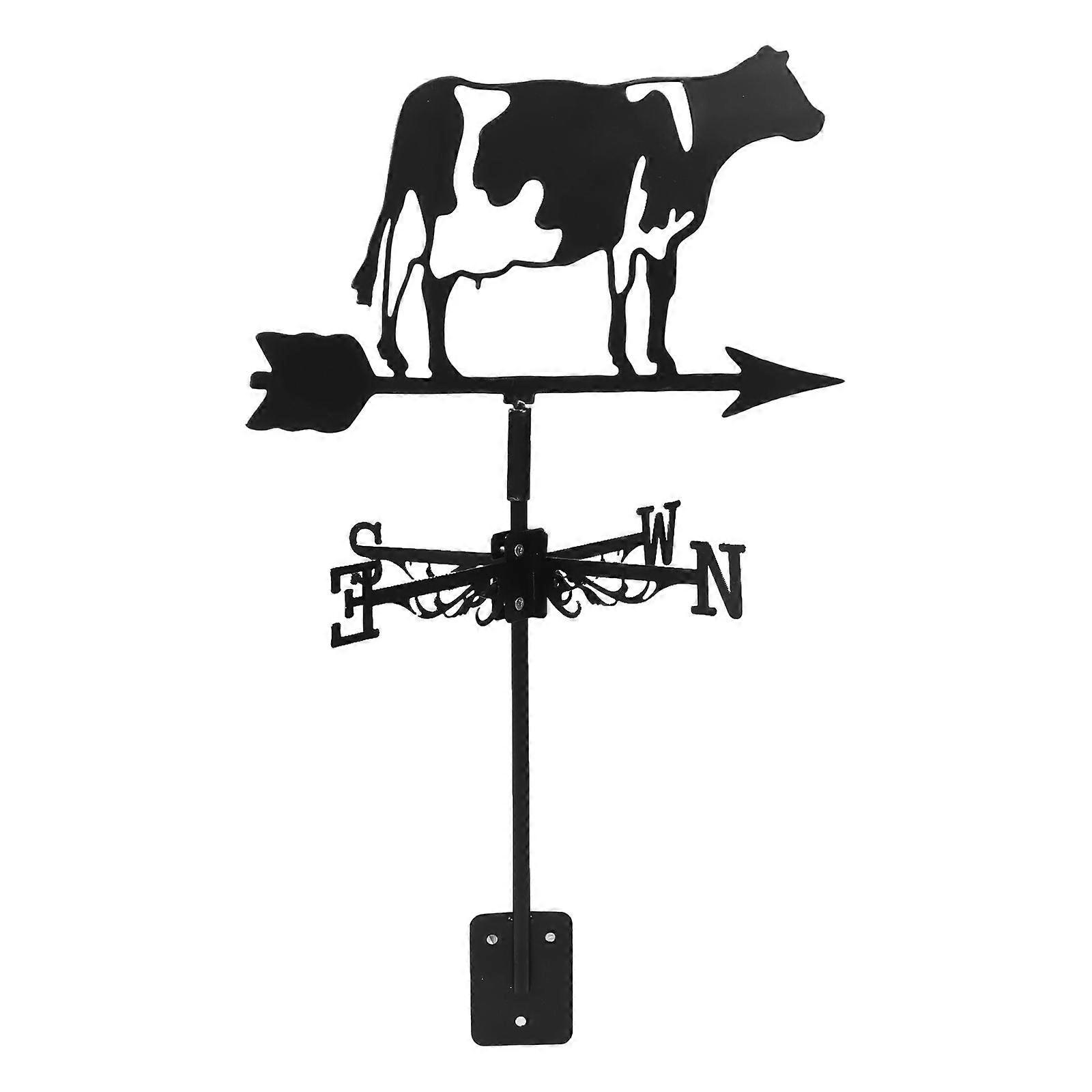 1 Set of Cow Weathervane Wind Direction Indicator European Style ...