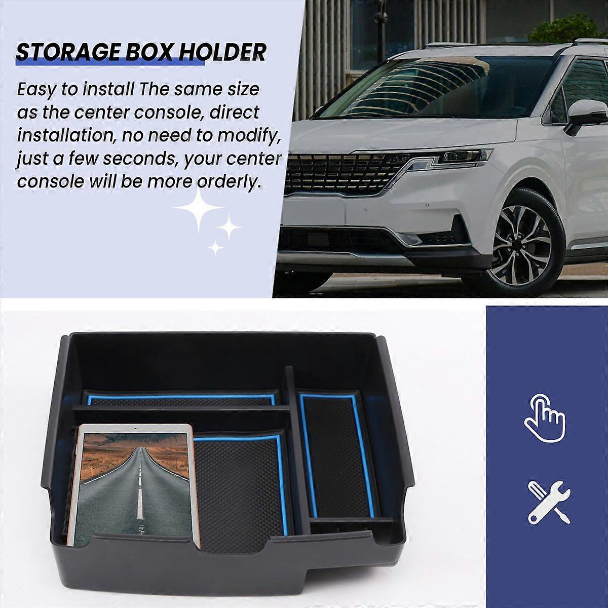 For Kia Carnival 2021 2022 Car Central Console Armrest Storage Box ...