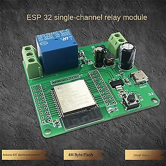 One Channel Relay Esp32-wroom Development Board Single Relay Module Dc 7-60v Power Supply ...