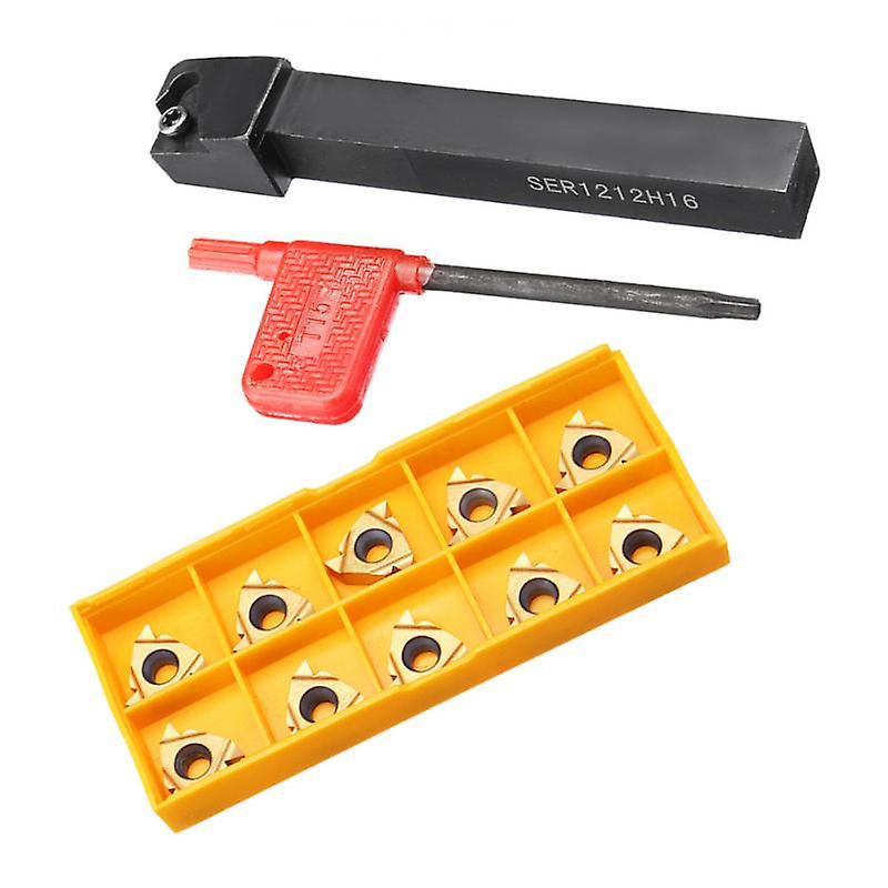 SER1212H16 Lathe Turning Tool Holder+10p 16ER AG60 threading carbide ...