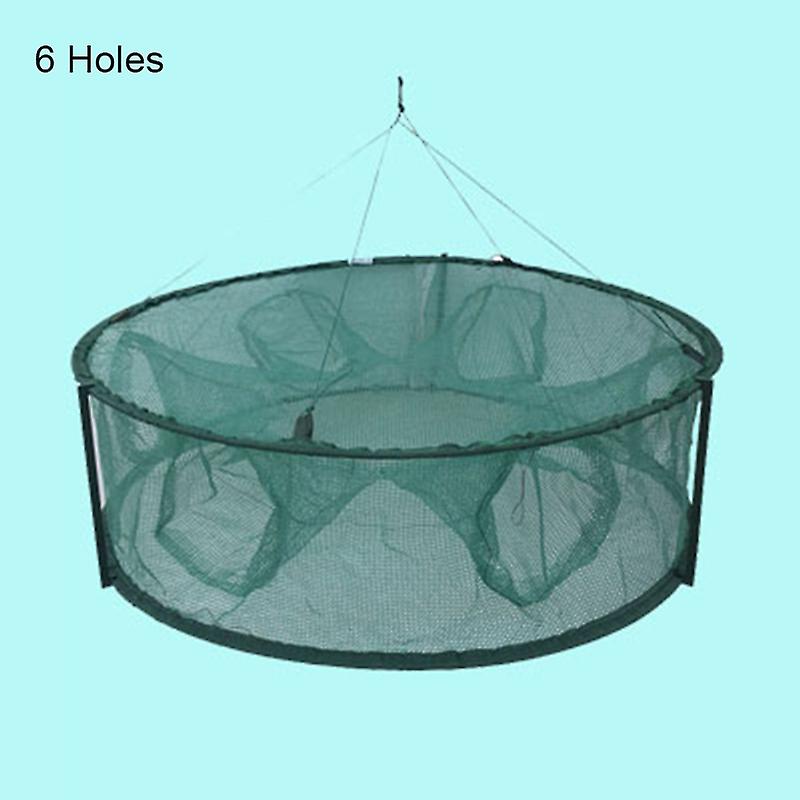 Automatic Fishing Net Trap Cage Round Shape Opening for Crabs Crayfish ...