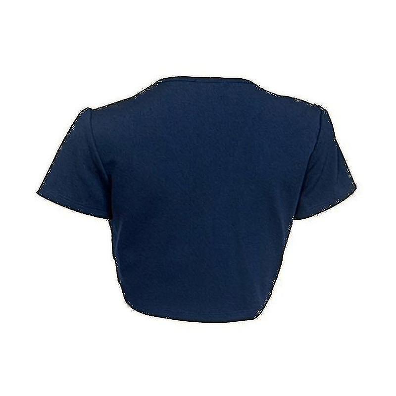 Ladies Fashion Sexy Short Sleeve Solid Color Knit Bolero Shrug Jackets ...