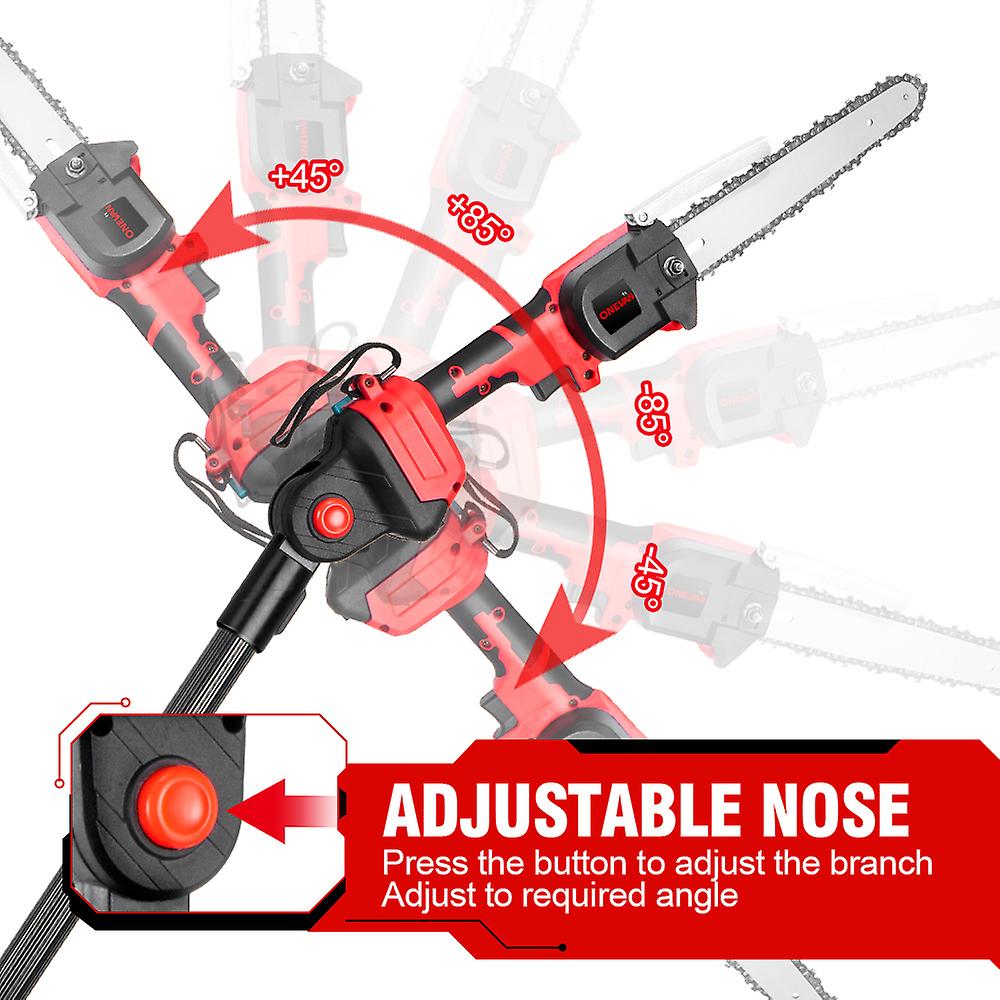 Onevan 1.3-2.25m Telescoping Pole Brushless Electric Saw Cordless ...