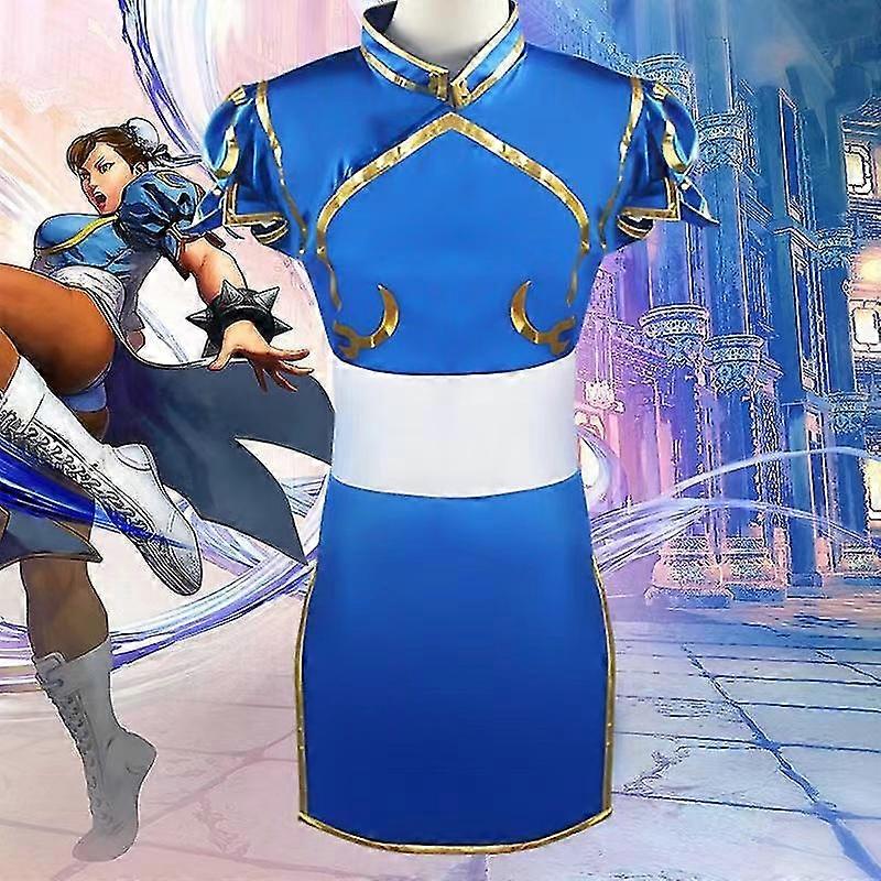 Game The King Of Fighters Chun-li Dress Kof Cosplay Japanese Kimono ...