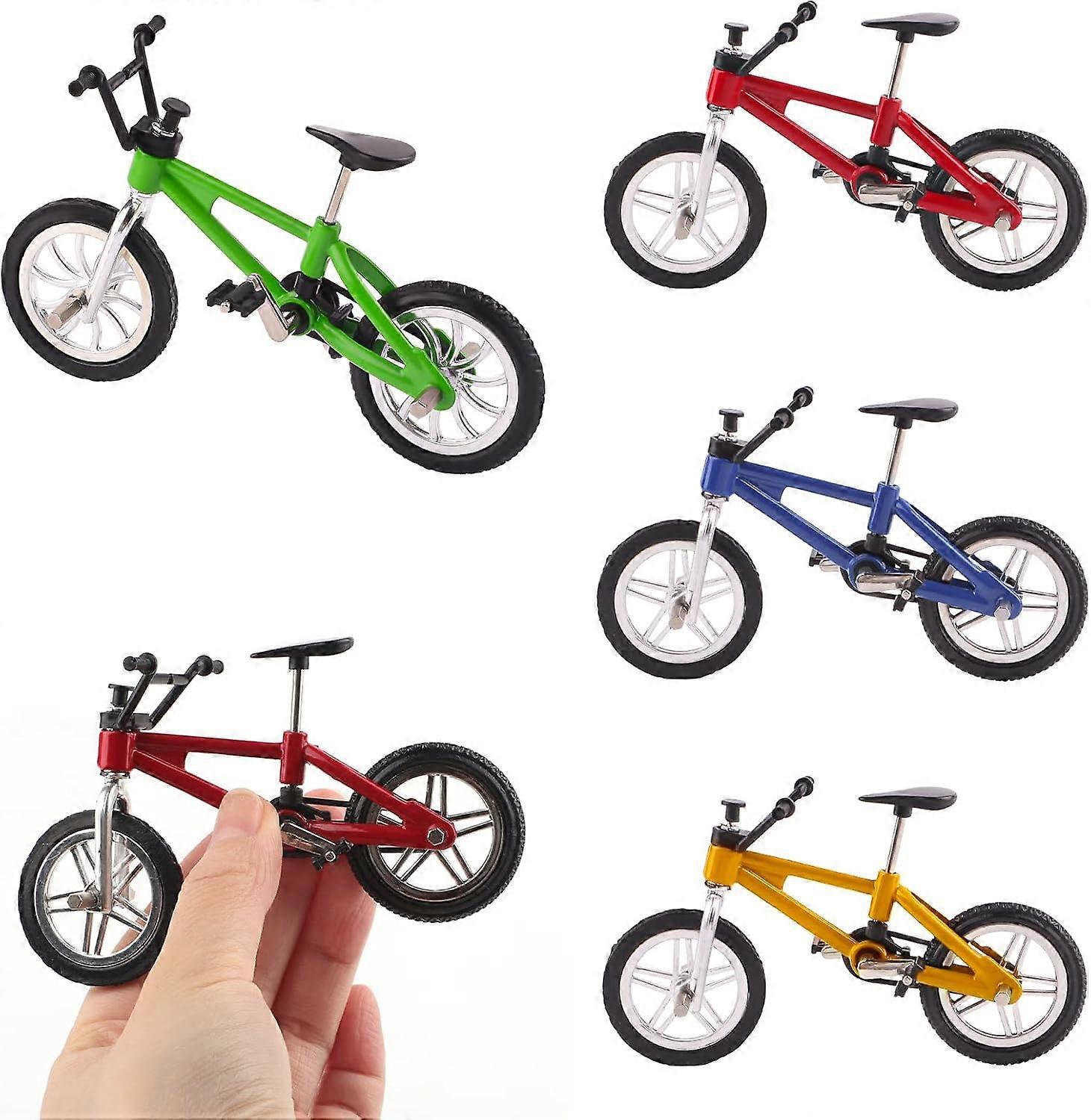 Pack of 4 Finger Bicycle Mini Bicycle Toy Alloy Finger Mountain Bike ...