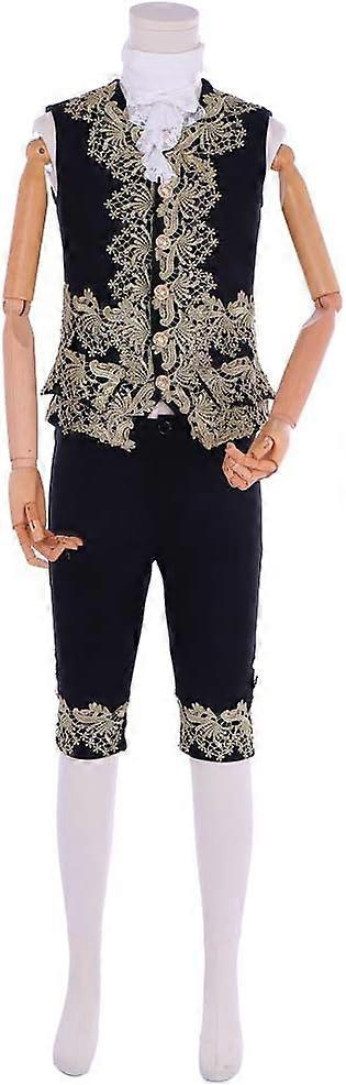 Mens 18th Century Kostym Court Suit Viktoriansk Barock Rokoko Kostym ...