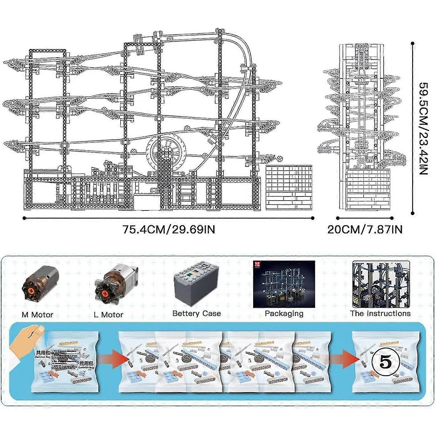 Mould King Ball Factory Contraption Building Blocks With Electric Drive ...