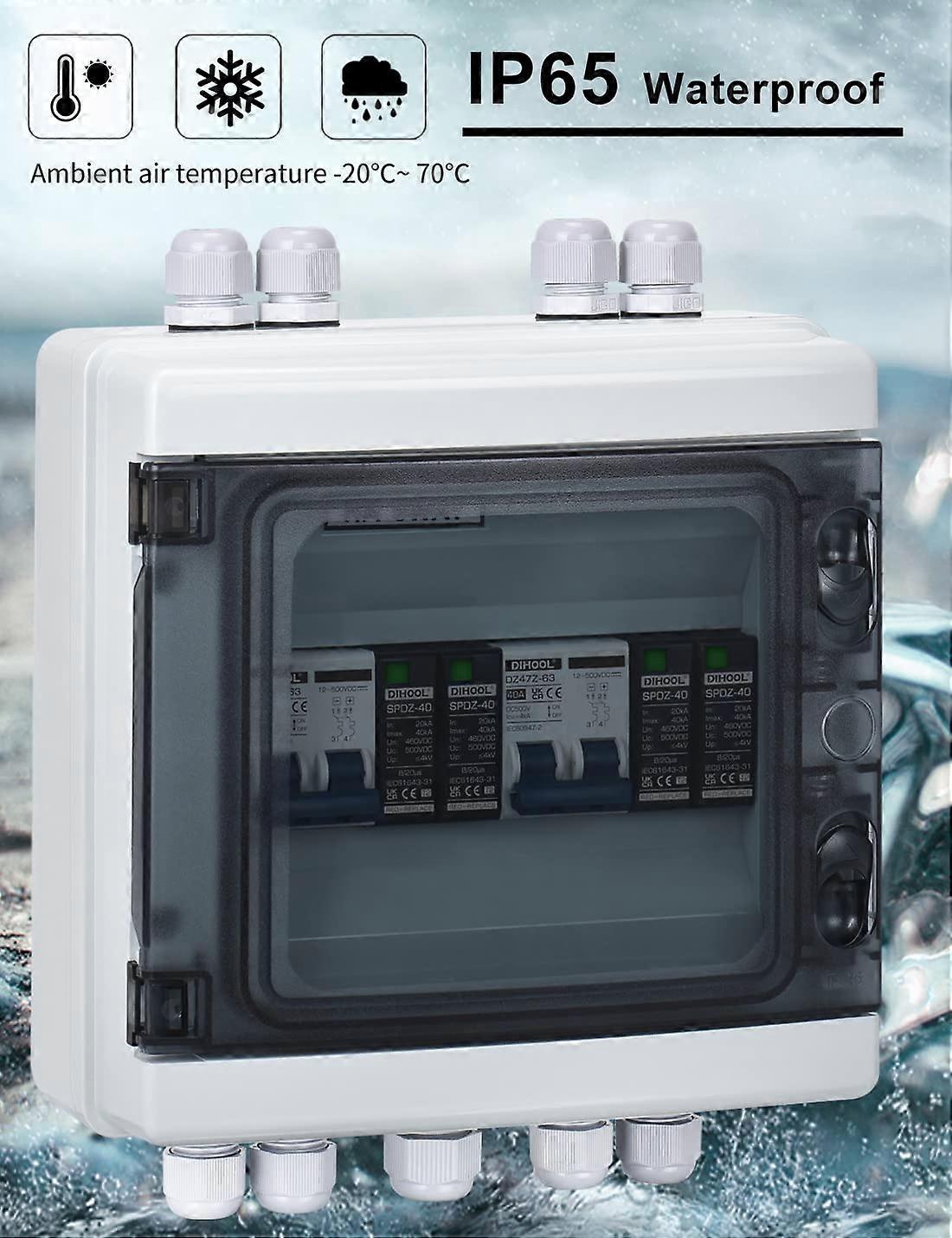 PV DC Surge Protection Circuit Breaker Lightning Protection 500VDC ...