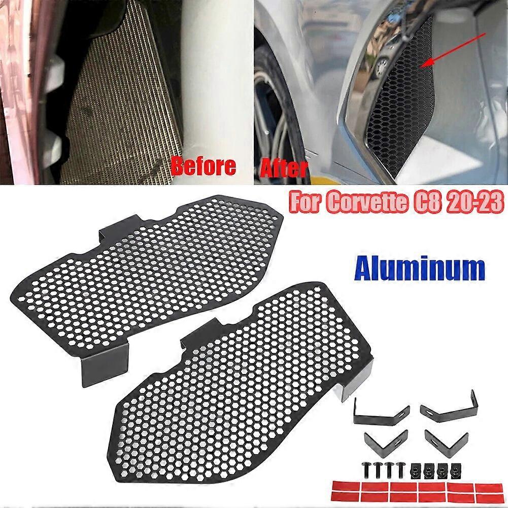 For Corvette C8 2020 2022 2022 2023 Aluminum Side Intake Mesh Grille ...