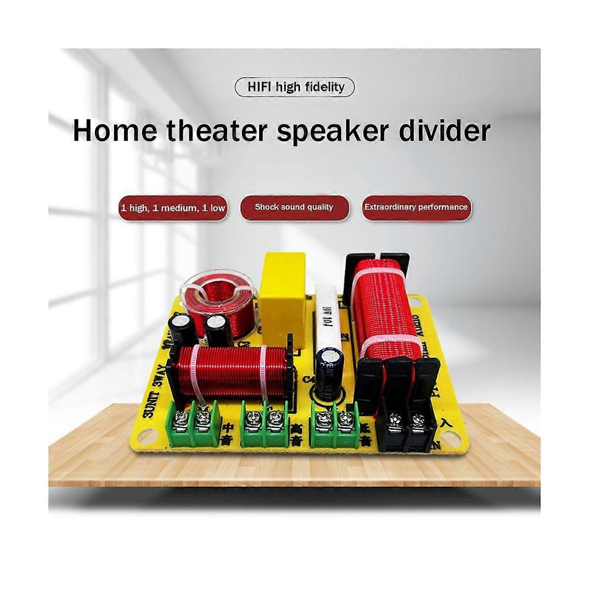 3 Way Frequency Divider Treble+Midrange+ HiFi Crossov Audio Frequency ...
