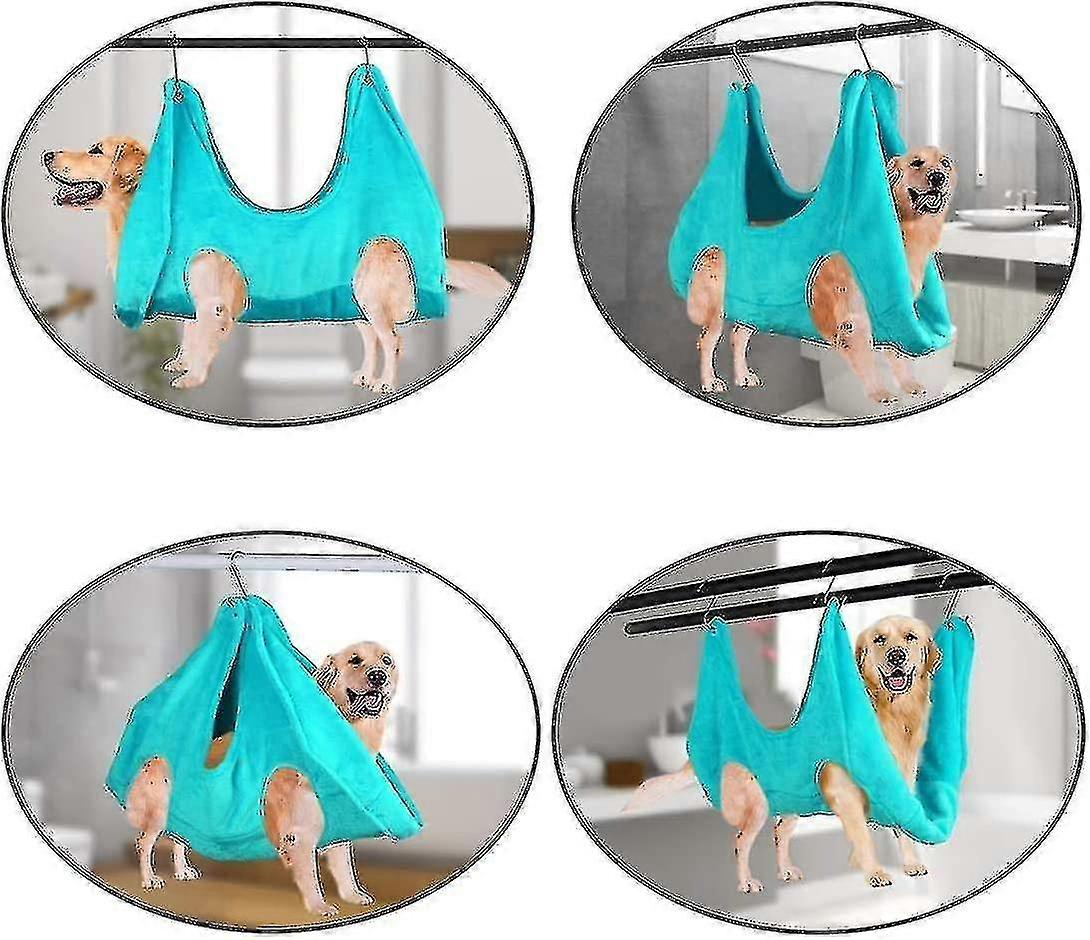 2 In 1 Pet Grooming Nail Trimming Hammock Helper Drying Towel Restraint ...
