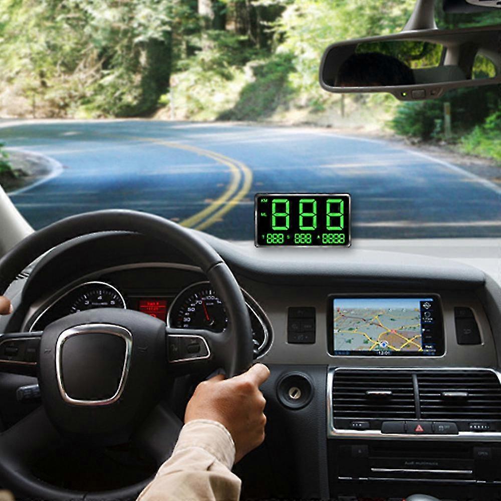 Universal Hud Heads Up Display Large Screen Digital Speedometer ...