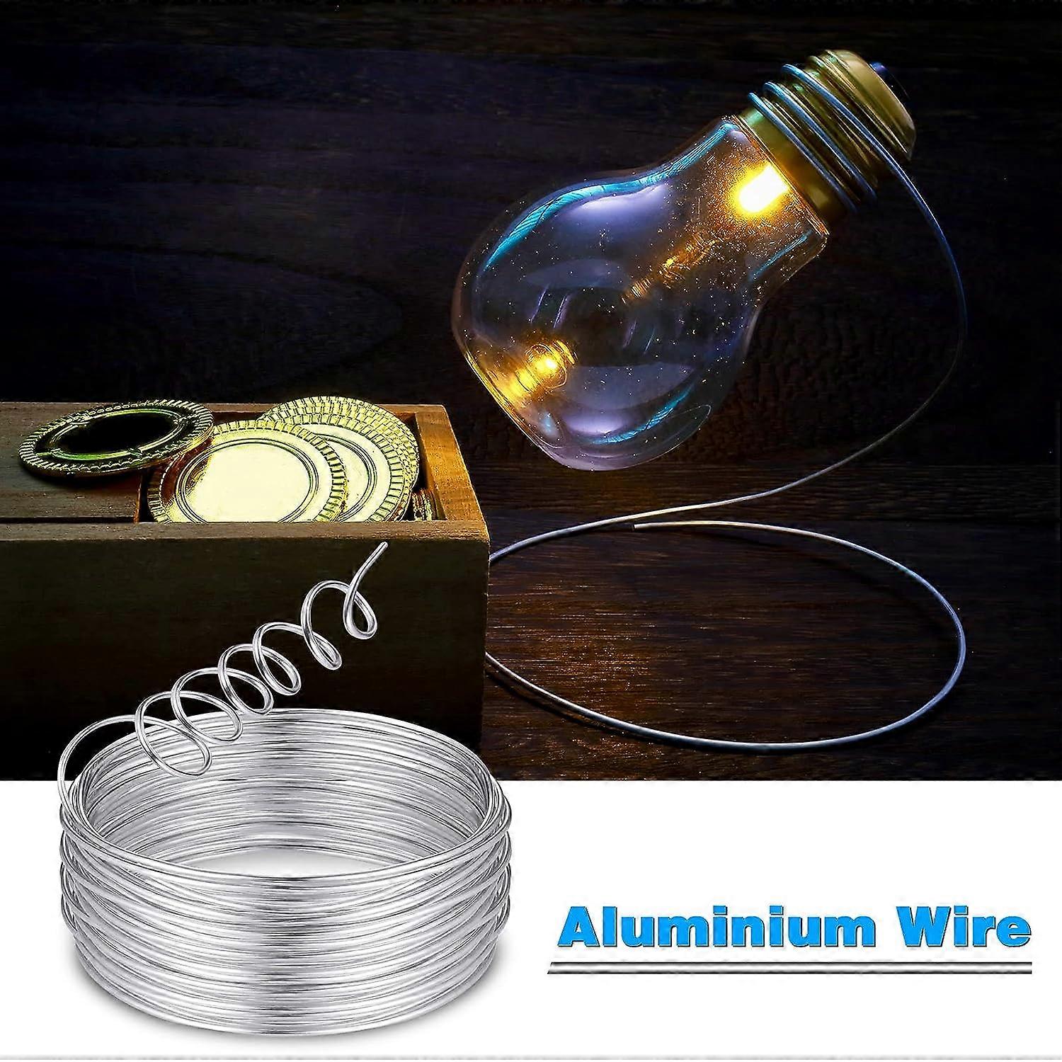 Aluminium Wire 3mm x 10m, Bendy Craft Wire, Silver Plated Jewellery ...