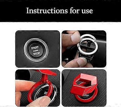 Engine Stop Button Cover, Car Engine Start Stop Switch Button, Car ...