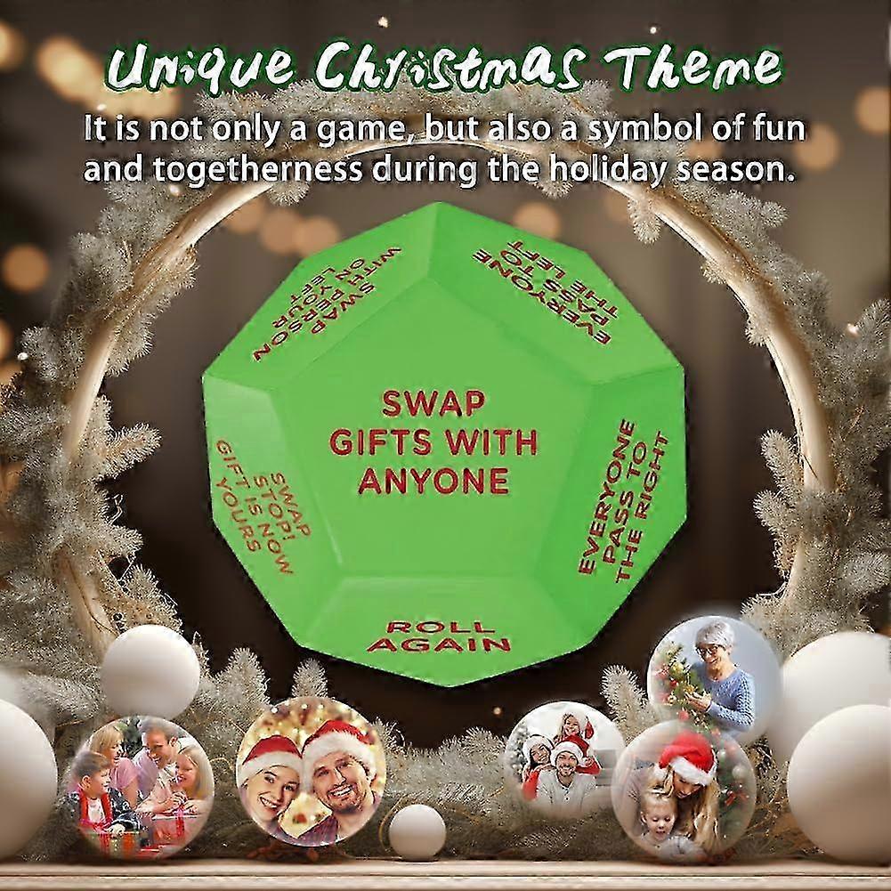 Santa Swap Gift Exchange Dice, 2025 New Exchange Dice Game, Christmas ...