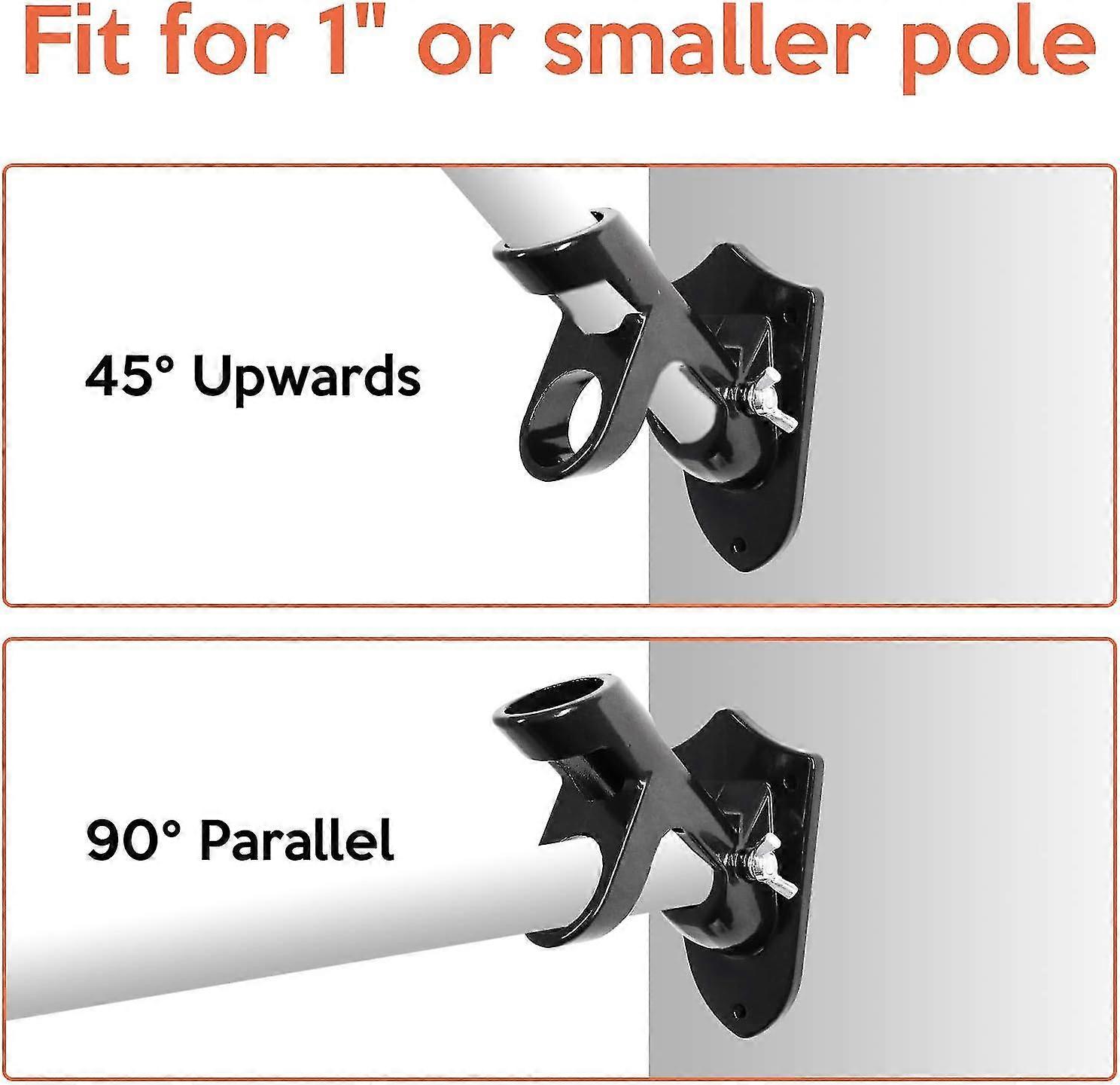 Adjustable Flag Pole Support Flag Holder Aluminum Flagpole Base With ...