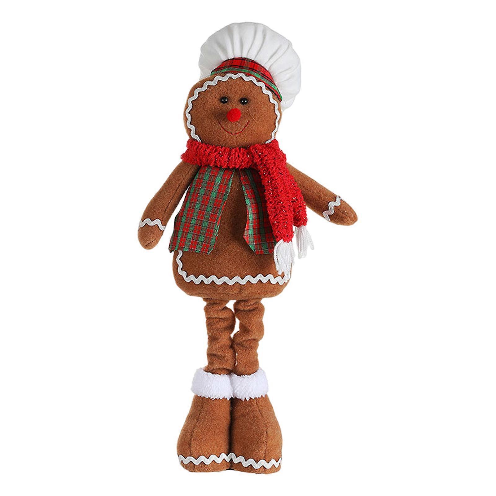 Gingerbread Man Plush Toy Stuffed Gingerbread Man Christmas Decoration ...