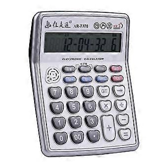 Musical Desktop Calculator 12-digits Lcd Display Electronic Calculator ...