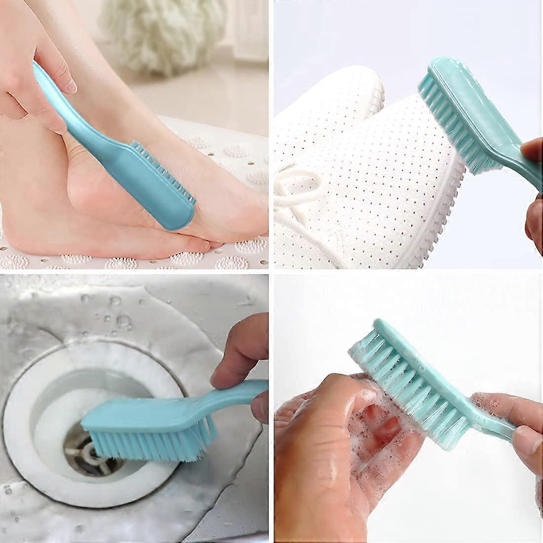 4 Pack Nail Brush Foot Brush Curved Handle Grip Hand Fingernail Scrub ...