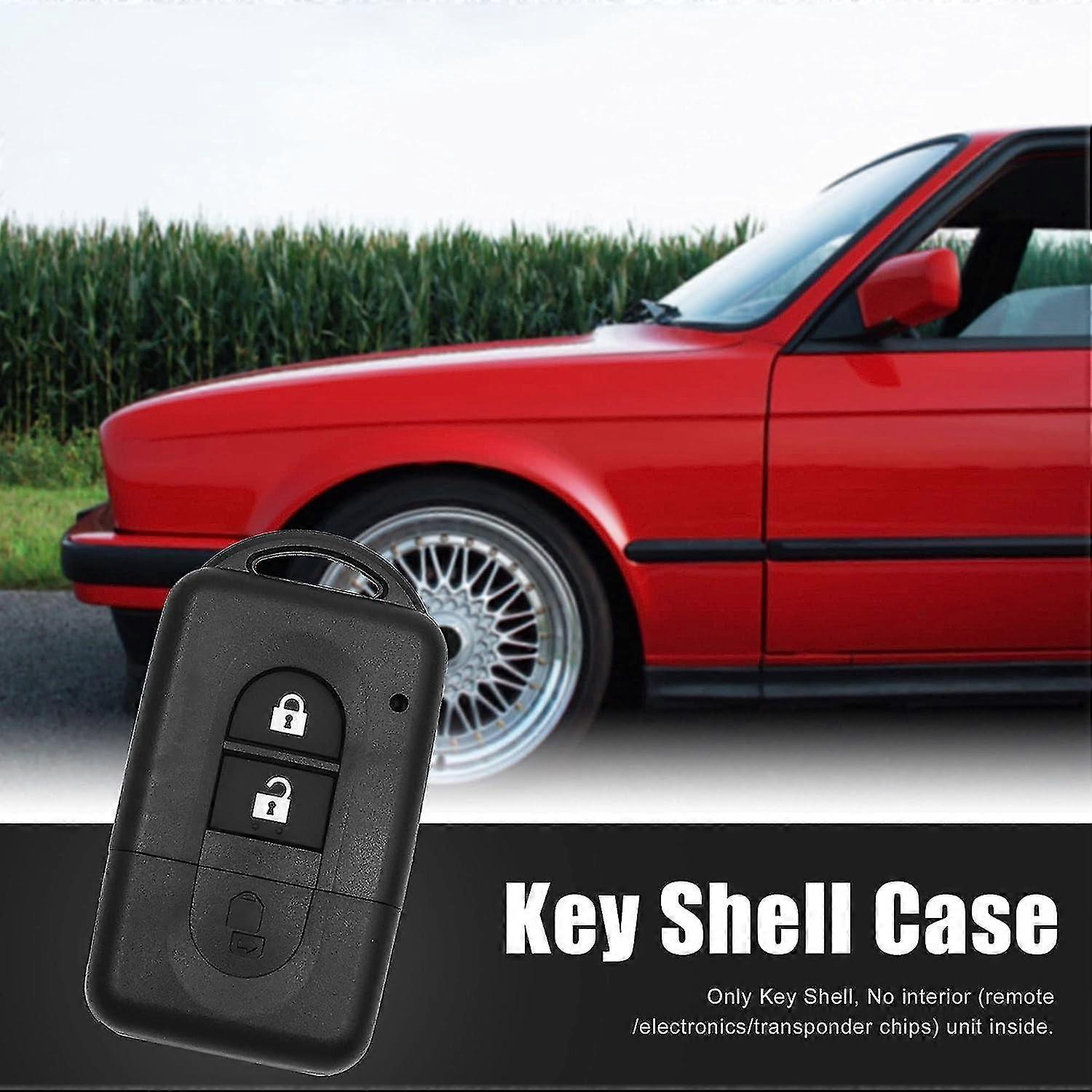 2 Button Key Fob Remote Case And Uncut Key For Nissan Micra Xtrail ...