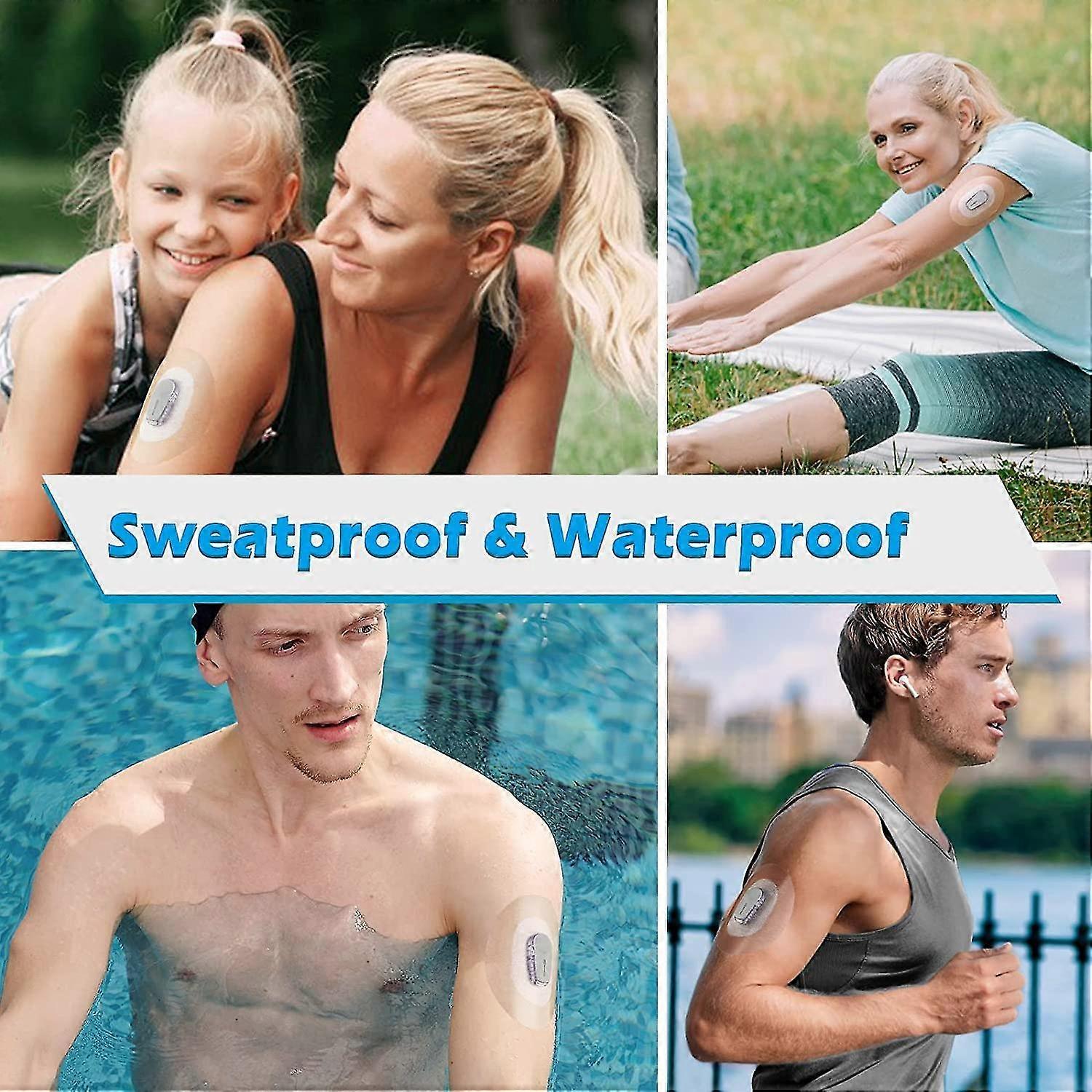 Für Dexcom G6 Klebepflaster, Wasserdichte Pflaster für Dexcom G6, Premium Transparent Overpatch ...