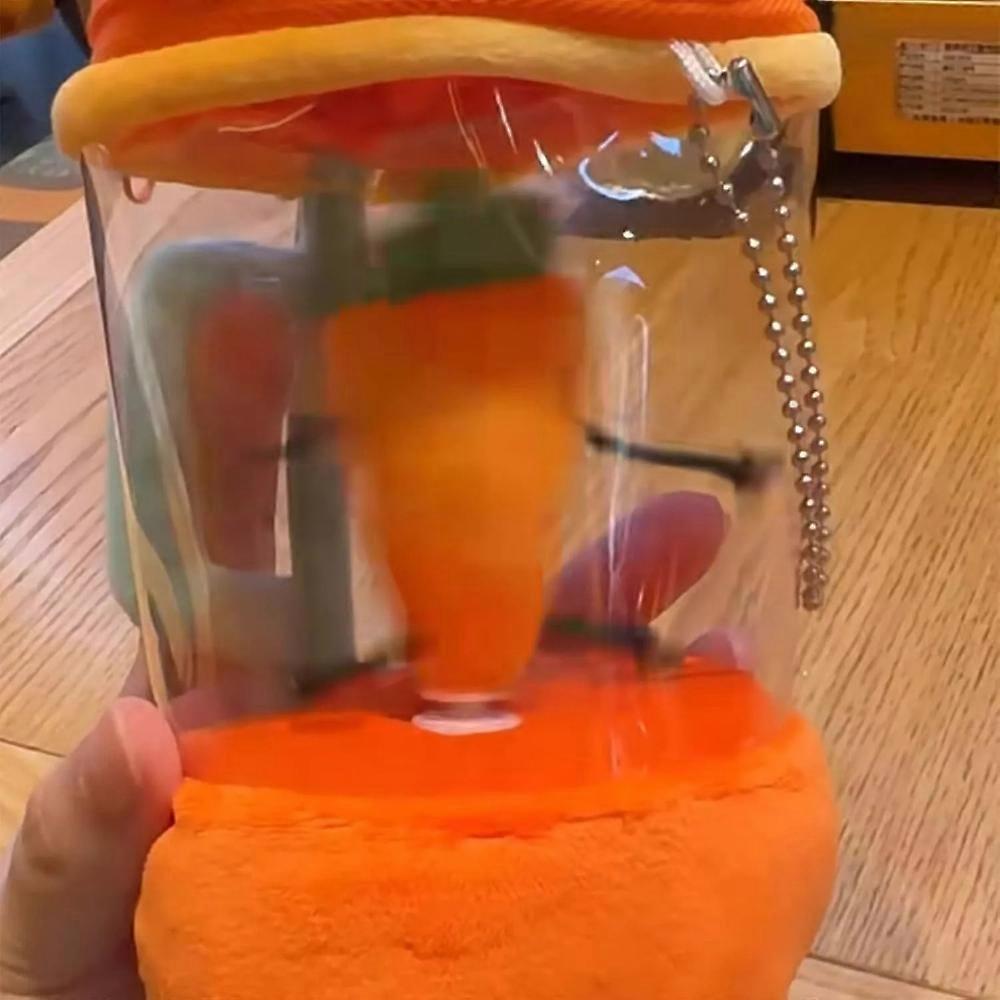 Fun Drawstring Rotating Plush Toy, 6 Inches Carrot Blender Plush ...