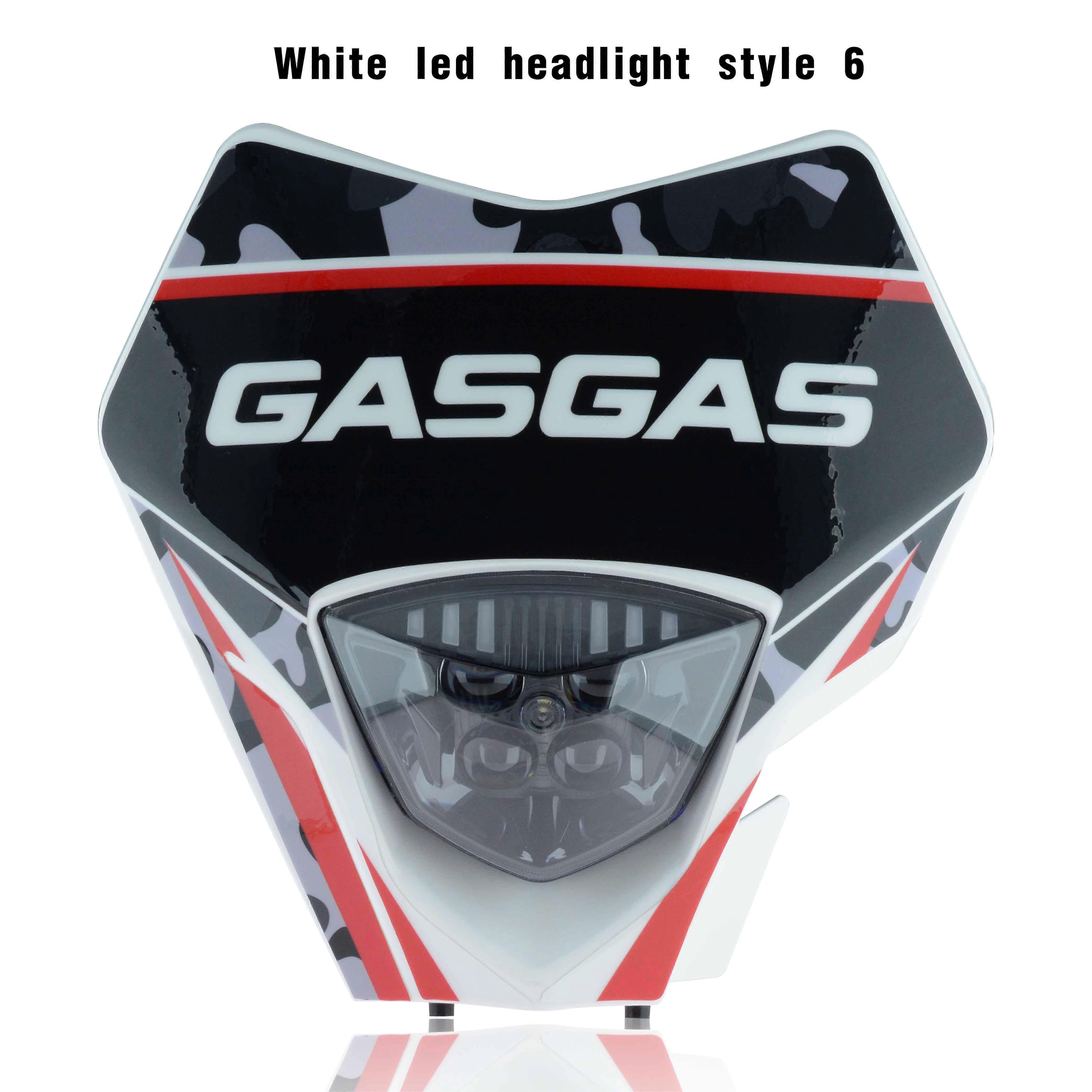 Motorcycle crystal LED Headlight Headlamp For GASGAS 2021-2023 EC 2021 2022 2023 Enduro ...