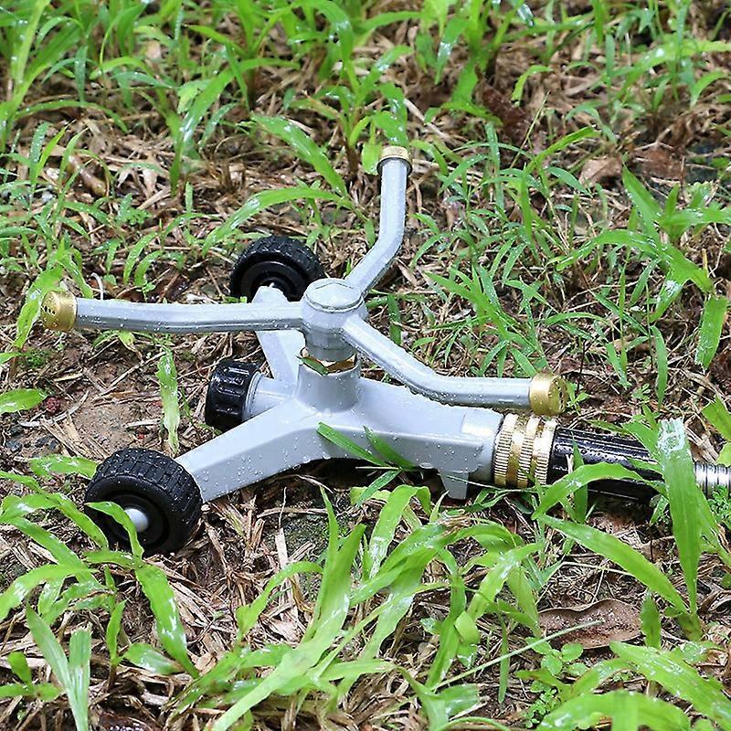Metal Rotary Lawn Sprinkler 3 Arm Heavy Duty 360 Degree Automatic ...