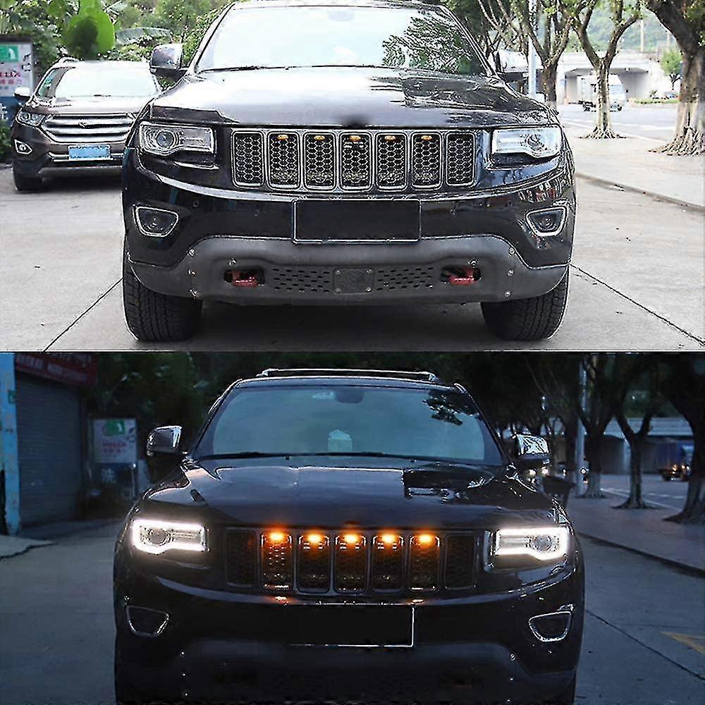 5pcs Car Front Grill Lights Fit Compatible Dodge Durango 2011-2021 ...