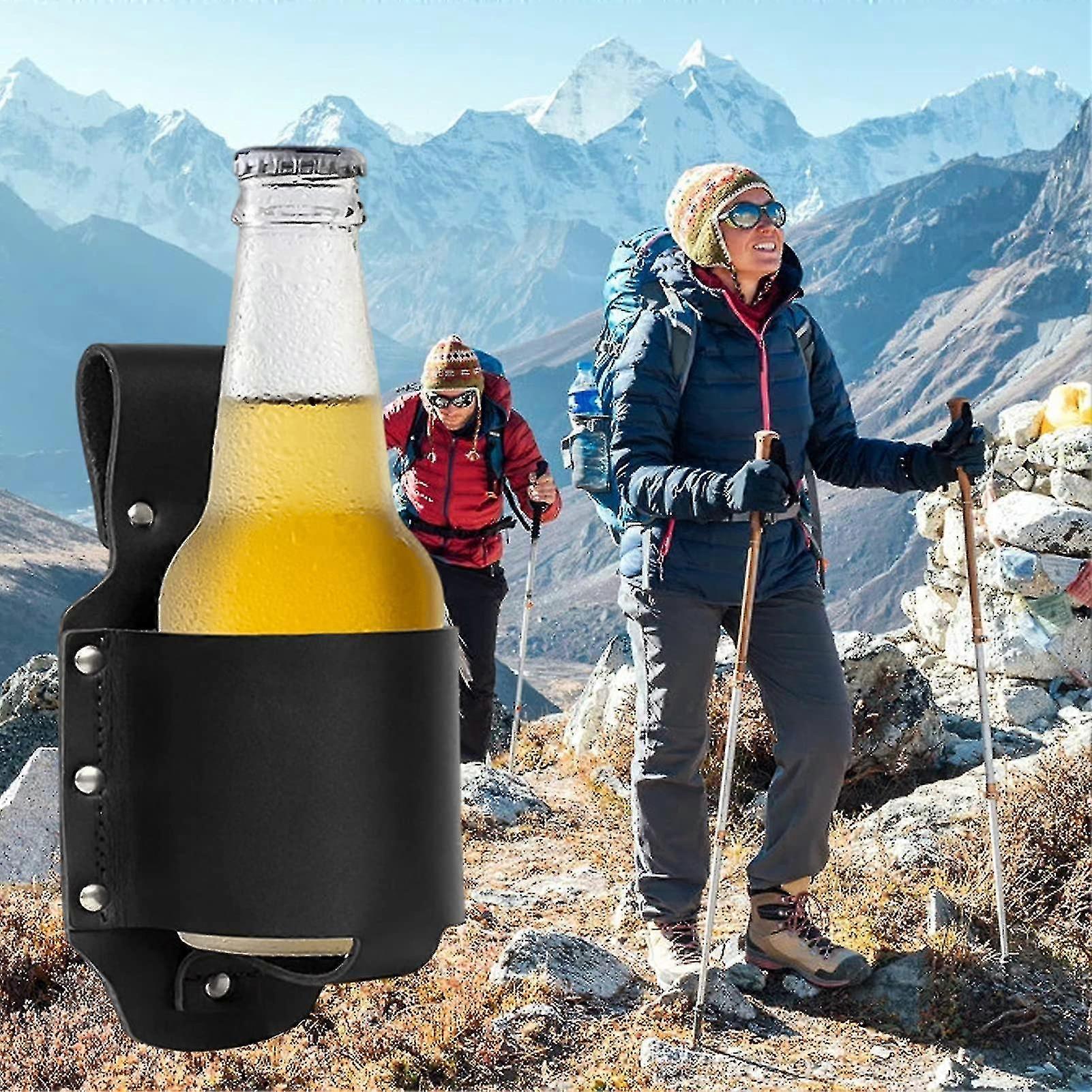 Leather Beer Holster, Classic Beer Holster Beer Holder, Cowboy Beer ...