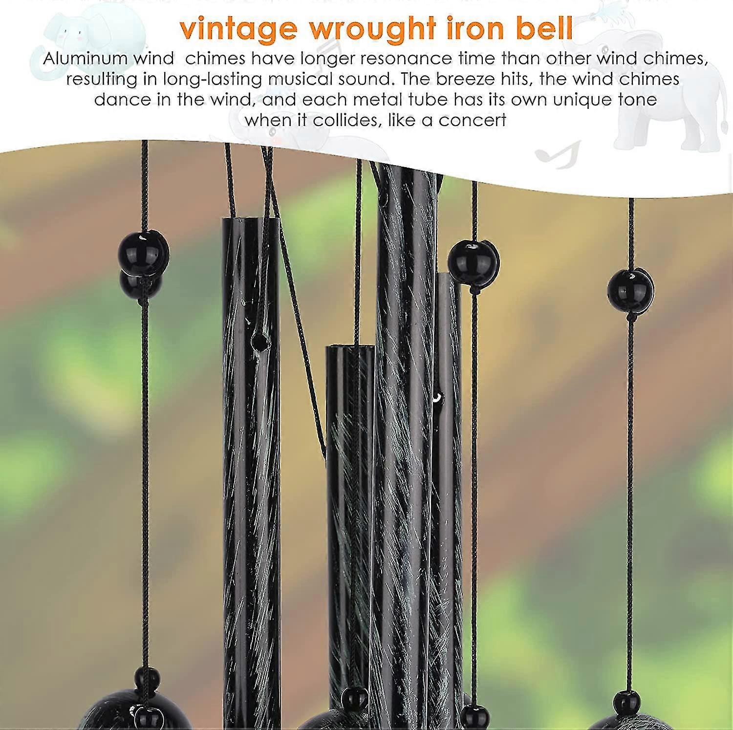 Elephant Wind Chimes, Copper Wind Chimes Outdoor, Metal Tubes Wind ...