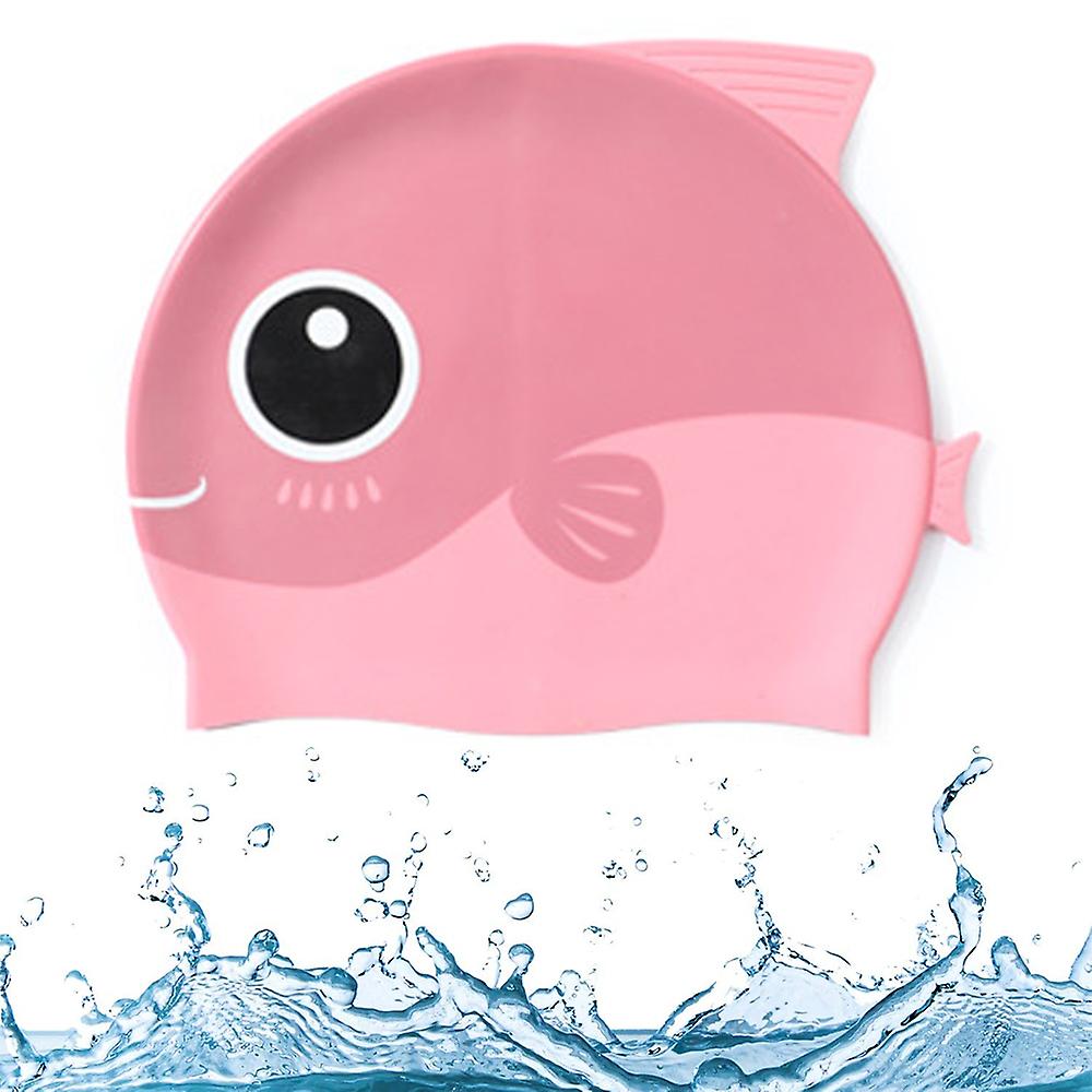 Swim Cap Kids-1 Pack Silicone Fun Swim Caps for Girls and Boys, Kids ...