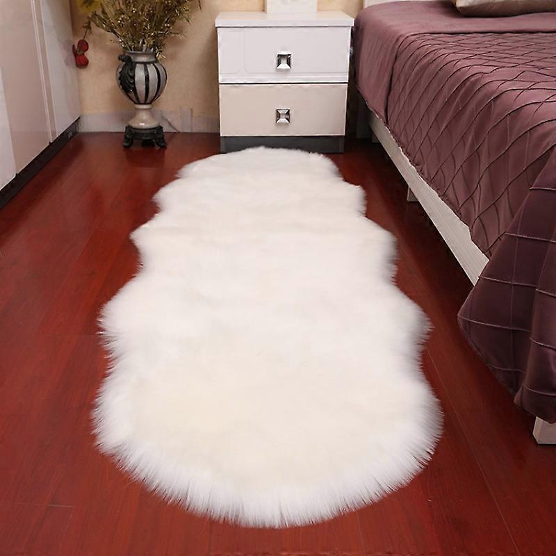 Irregular Synthetic Sheepskin,cozy Feel Like Real Wool Faux Fur Rug ...