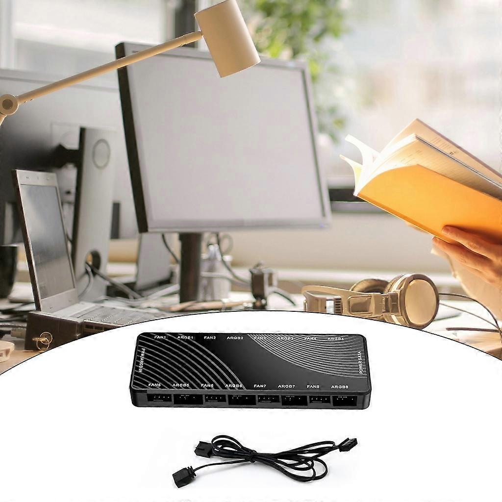 Computer Fan Hubs for ARGB PWMs Control 8 Port with Magnetic Attachment ...