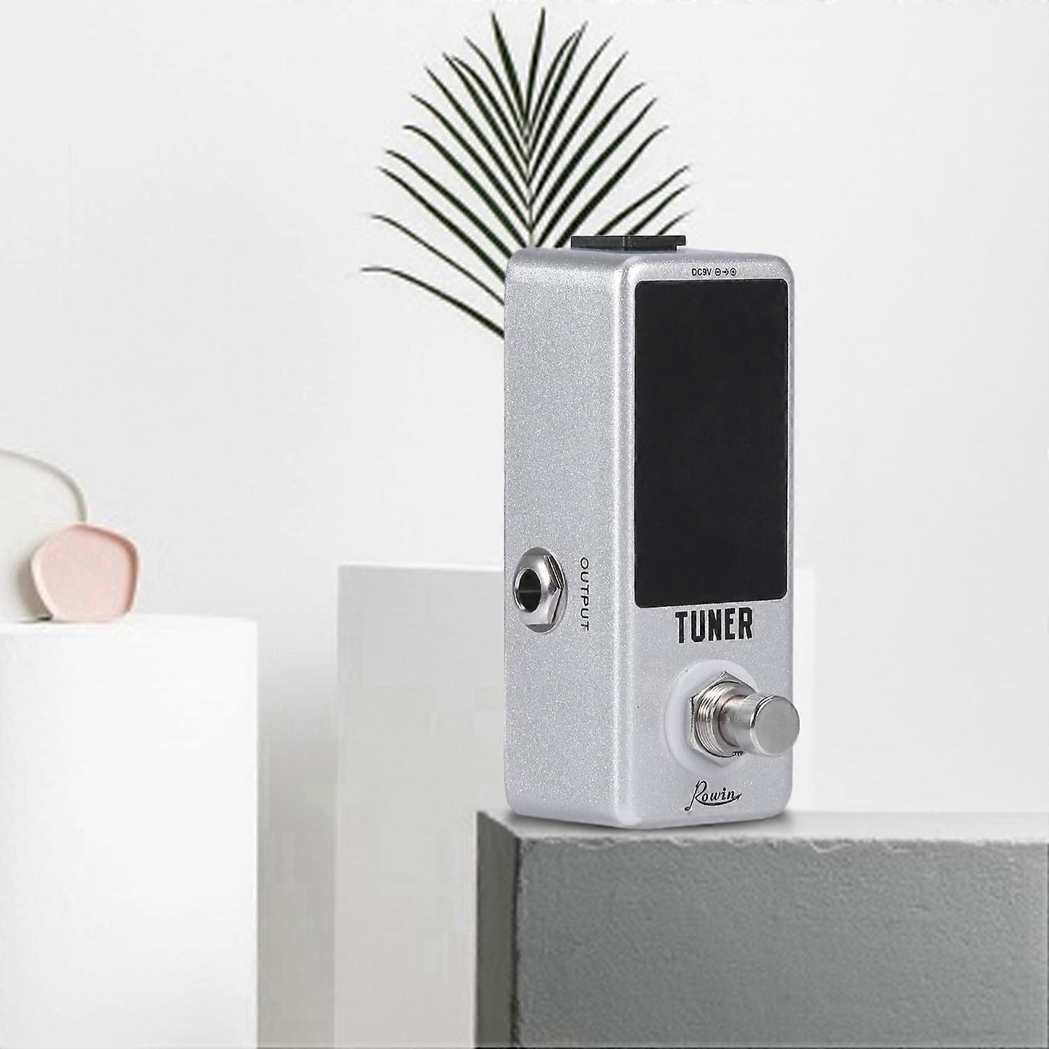 Rowin High Precision Guitar Chromatic Tuner Pedal Ture Bypass | Fruugo UK