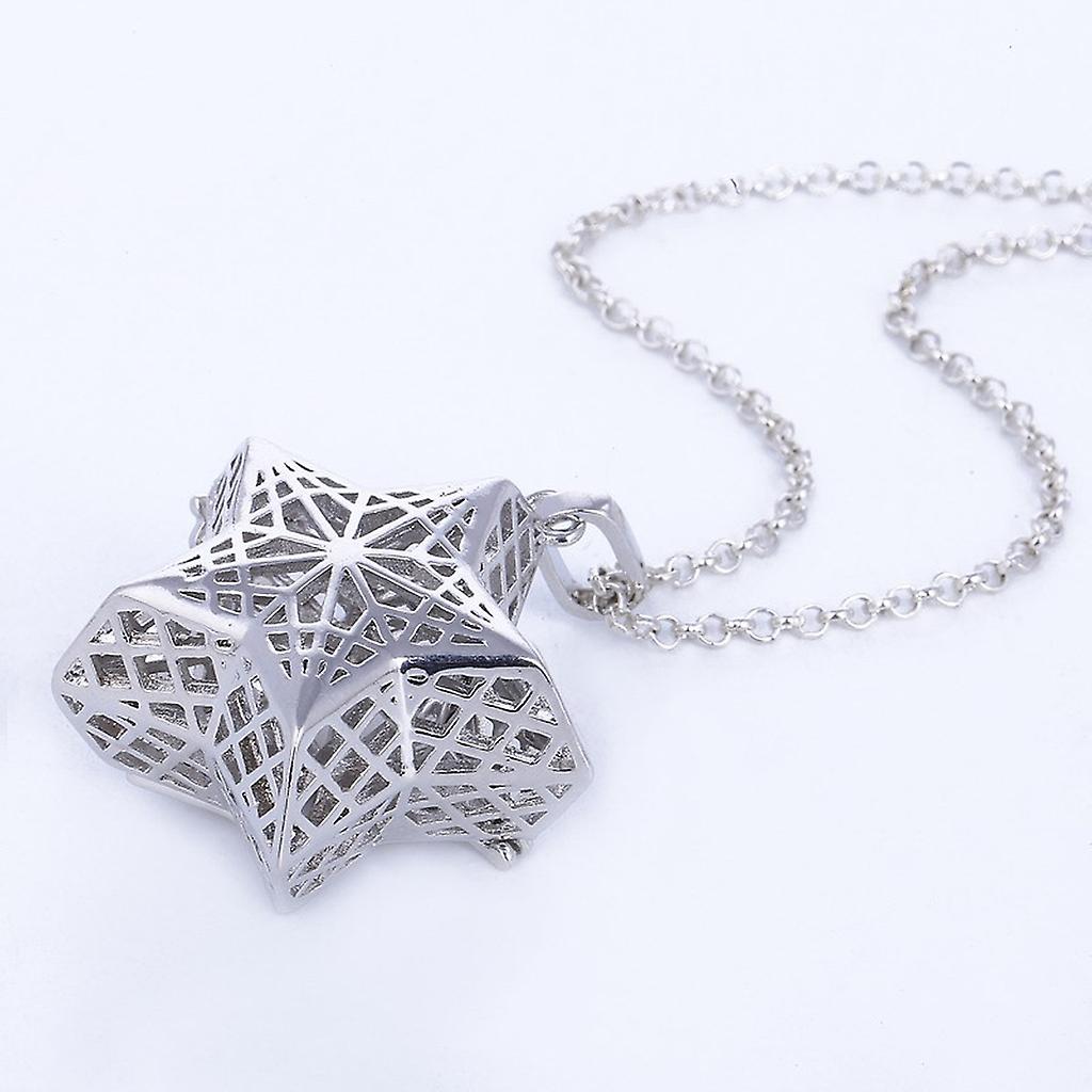 Antique Silver Necklace With Lava Stone Essential Oil Diffuser Pendant ...