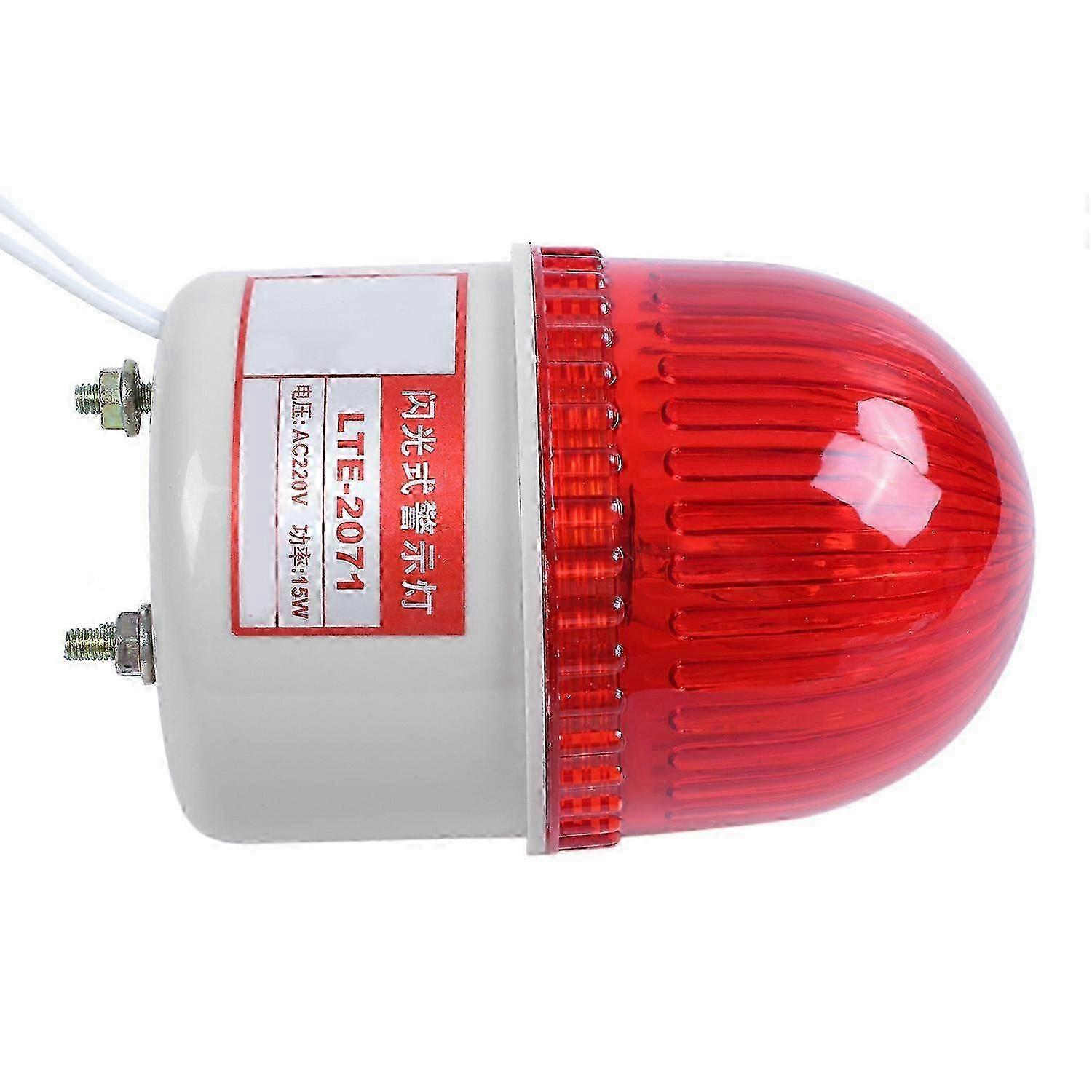 AC 220V 15W Red Light Industrial Signal Tower Flash Warning Lamp hwy ...